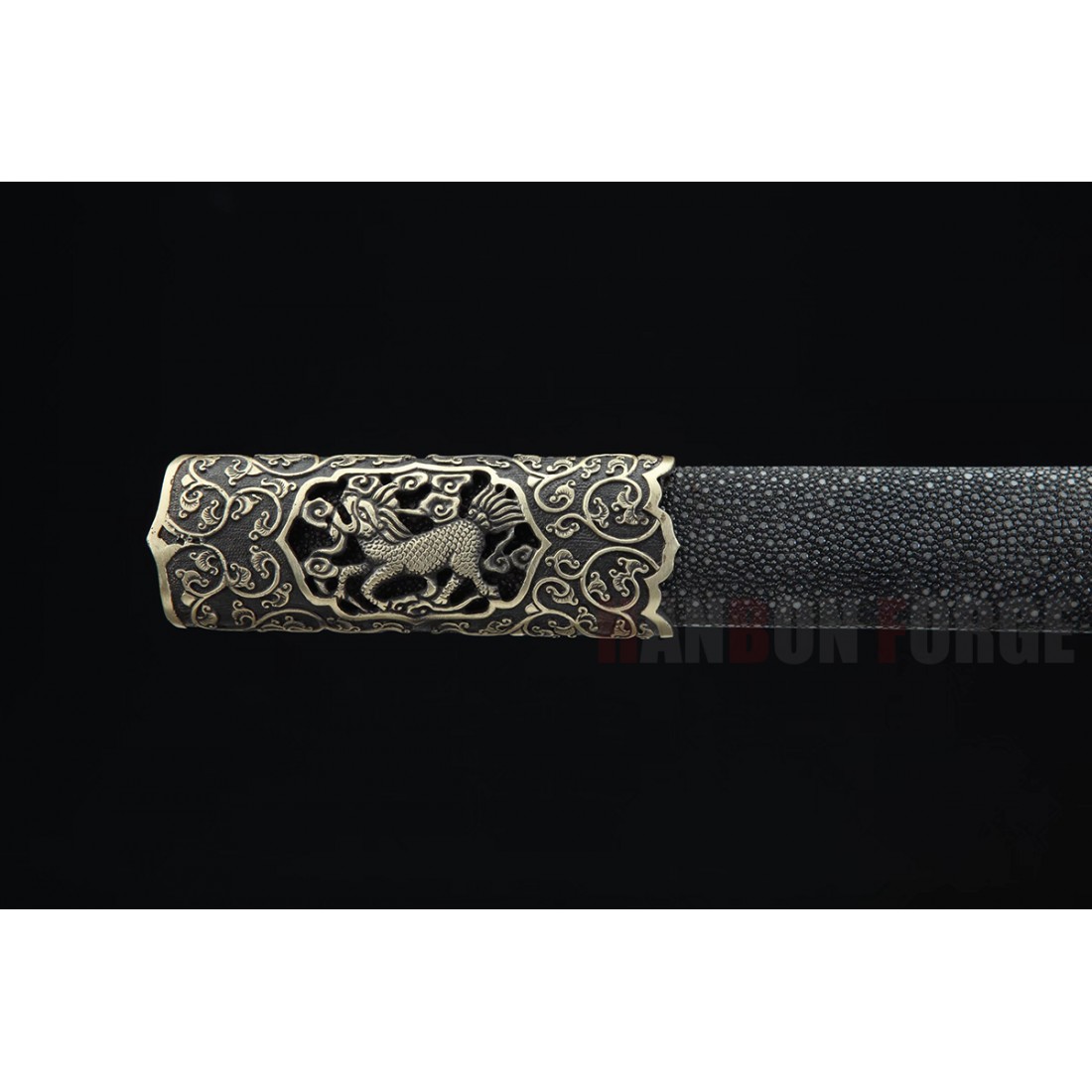Chinese Kirin Auspicious Tang Jian Folded Steel With Clay Tempered ...
