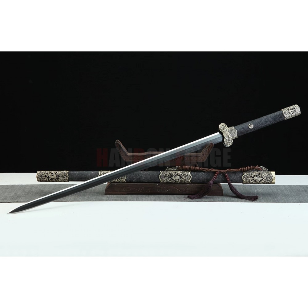 Chinese Kirin Auspicious Tang Jian Folded Steel With Clay Tempered ...