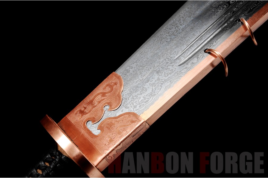 HAND FORGED CHINESE NINE RINGS DAO SWORD