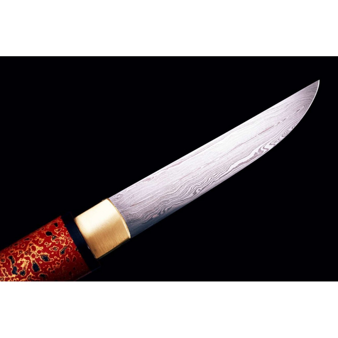 Japanese Tanto Sword Handmade Folded Steel Full Tang Blade Samurai Sword