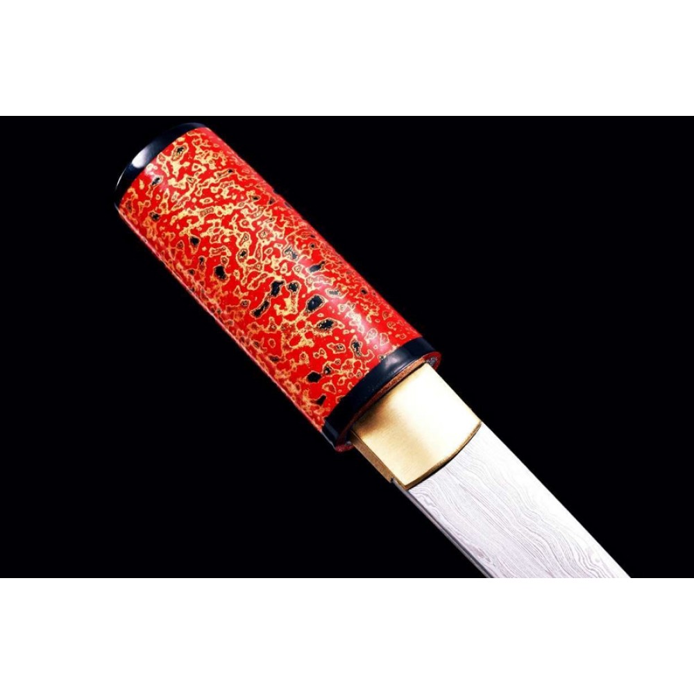 Japanese Tanto Sword Handmade Folded Steel Full Tang Blade Samurai Sword