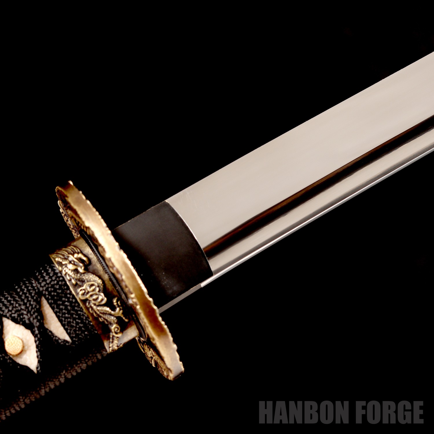 Hand-Forged Japanese Katana Sword – 1095 Steel | Full Tang, Dragon ...