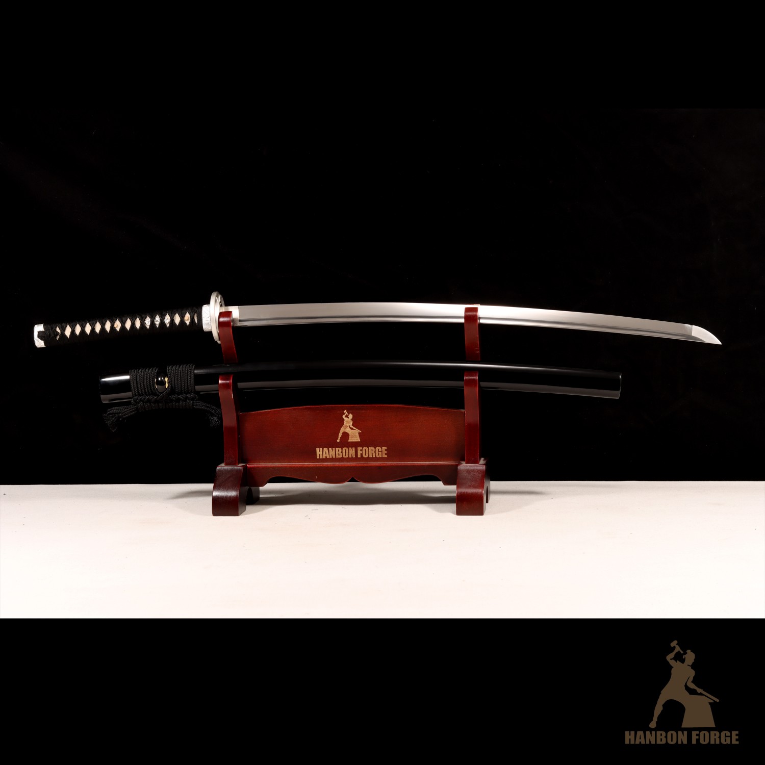 Handmade T10 Steel Katana Sword – Shinogi-Zukuri, Silver Musashi Fittings