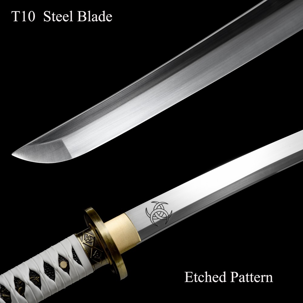 HanBon Forge | The Walking Dead Sword Michonne | Real Katana | T10 ...