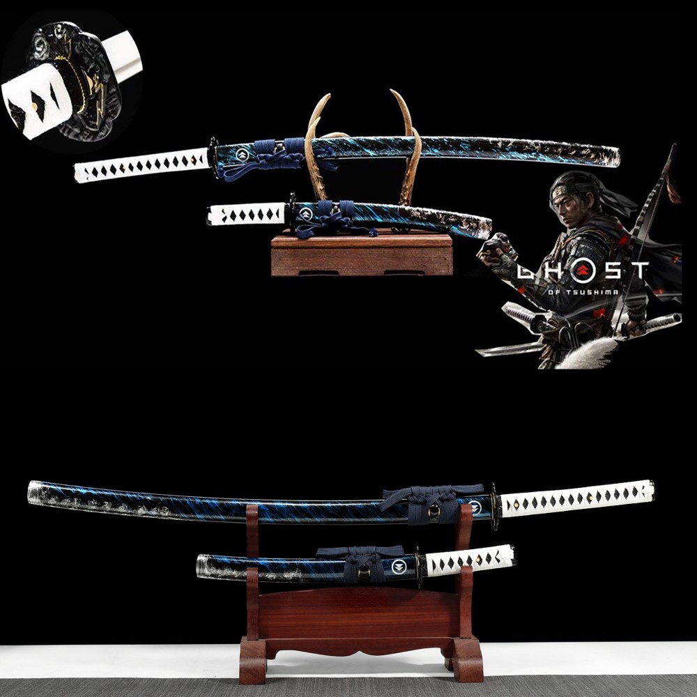Ghost of Tsushima Sword Set – Katana & Tanto Cosplay Replica | HanBon Forge