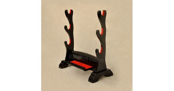 Wooden Sword Katana Stand Display - Japanese Samurai Swords Rack 3 ...