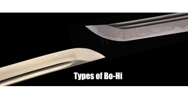 Types of bo-hi on samurai katana swords
