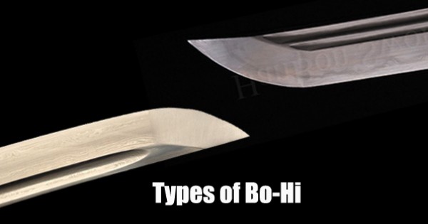 Types of bo-hi on samurai katana swords