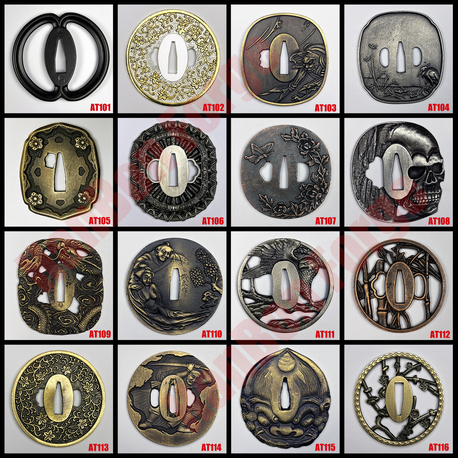 Japanese Sword Fittings: Custom Katana Tsuba, Fuchi, Menuki, Saya ...