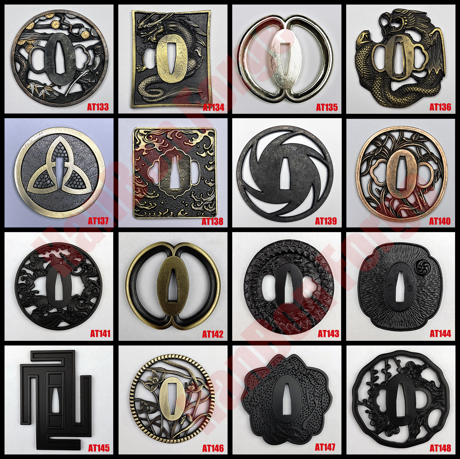 Japanese Sword Fittings: Custom Katana Tsuba, Fuchi, Menuki, Saya ...