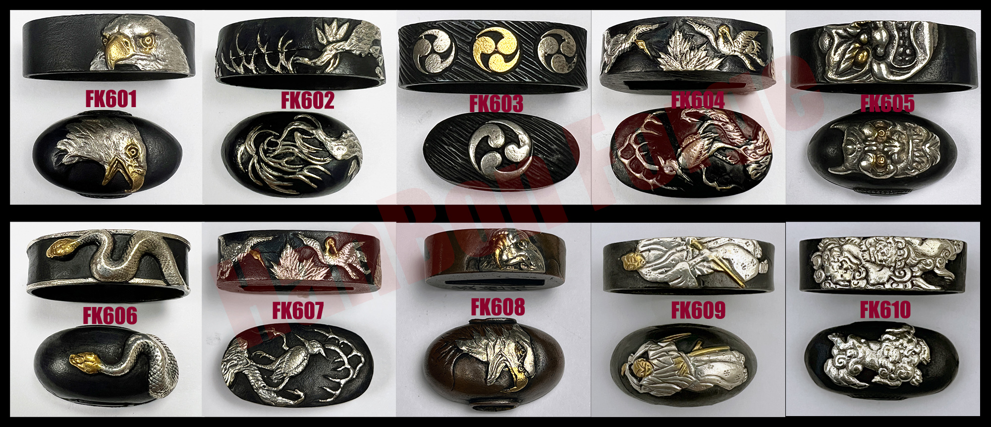 Japanese Sword Fittings: Custom Katana Tsuba, Fuchi, Menuki, Saya ...