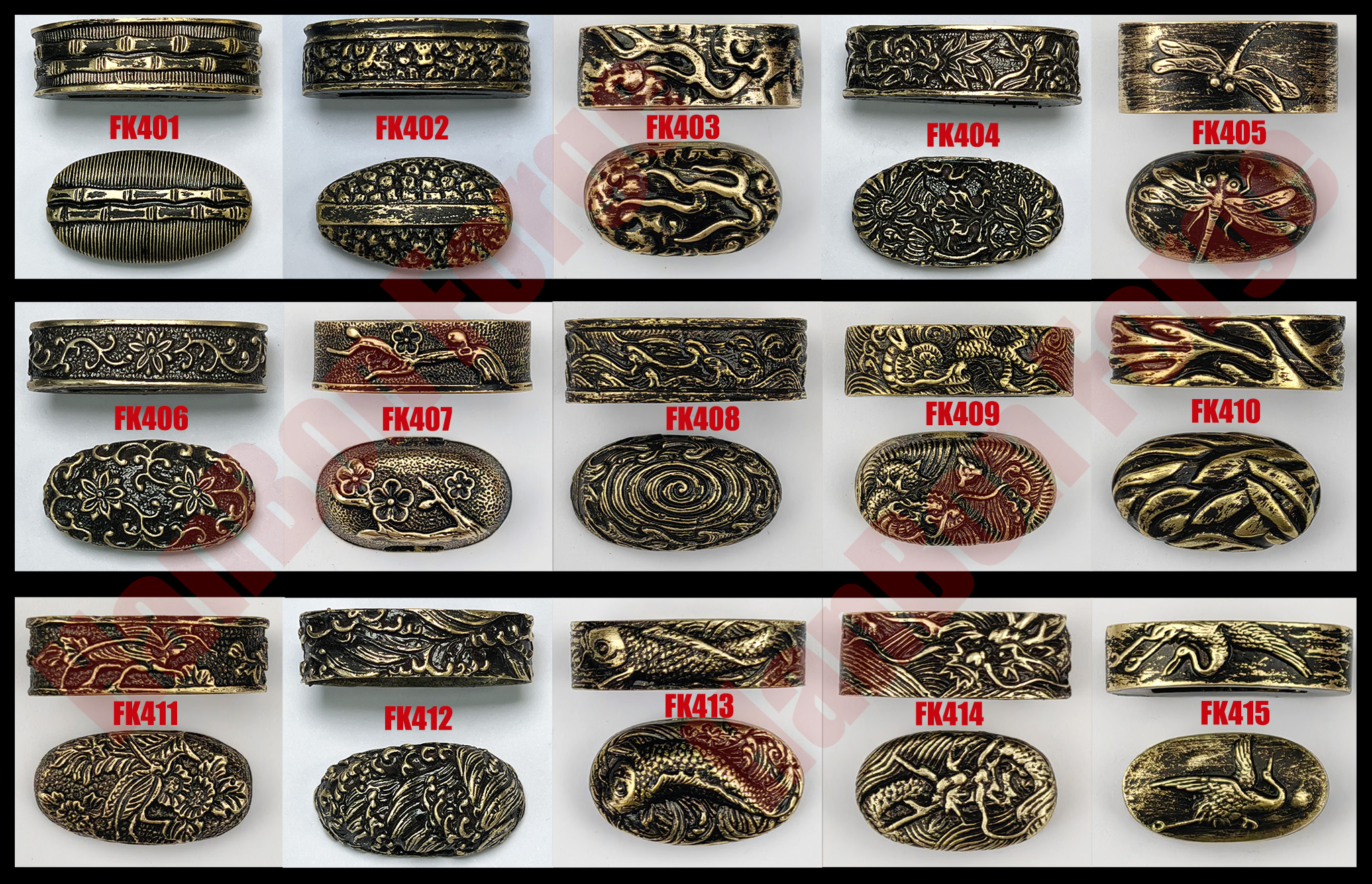 Japanese Sword Fittings: Custom Katana Tsuba, Fuchi, Menuki, Saya ...
